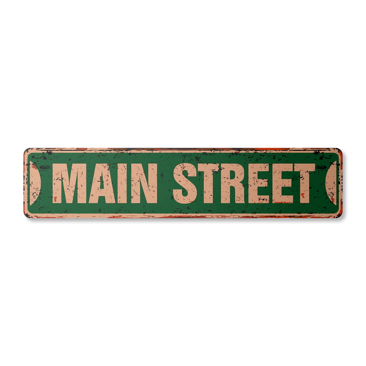 MAIN ST Vintage Plastic Street Sign Childrens Name Room Sign | Indoor ...