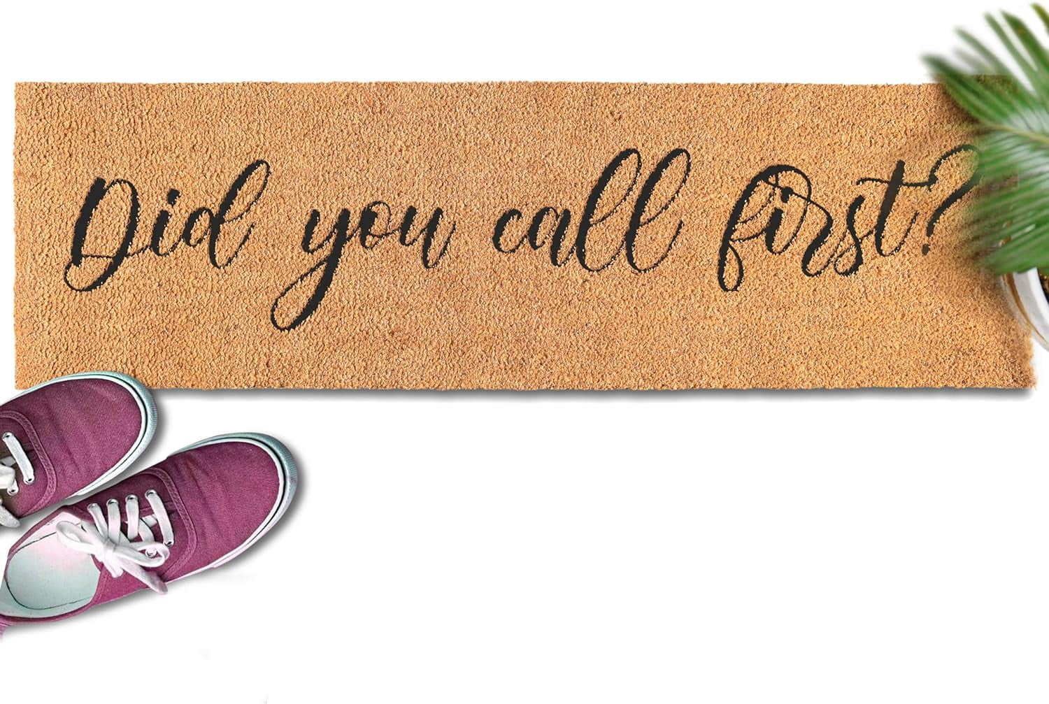 MAINEVENT Did You Call First Doormat 24 x 36 Inches, Funny Long Door ...