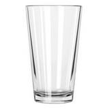 Mainstays 16oz Pint Glass Clear Drinking Glass for Water, Juice ...