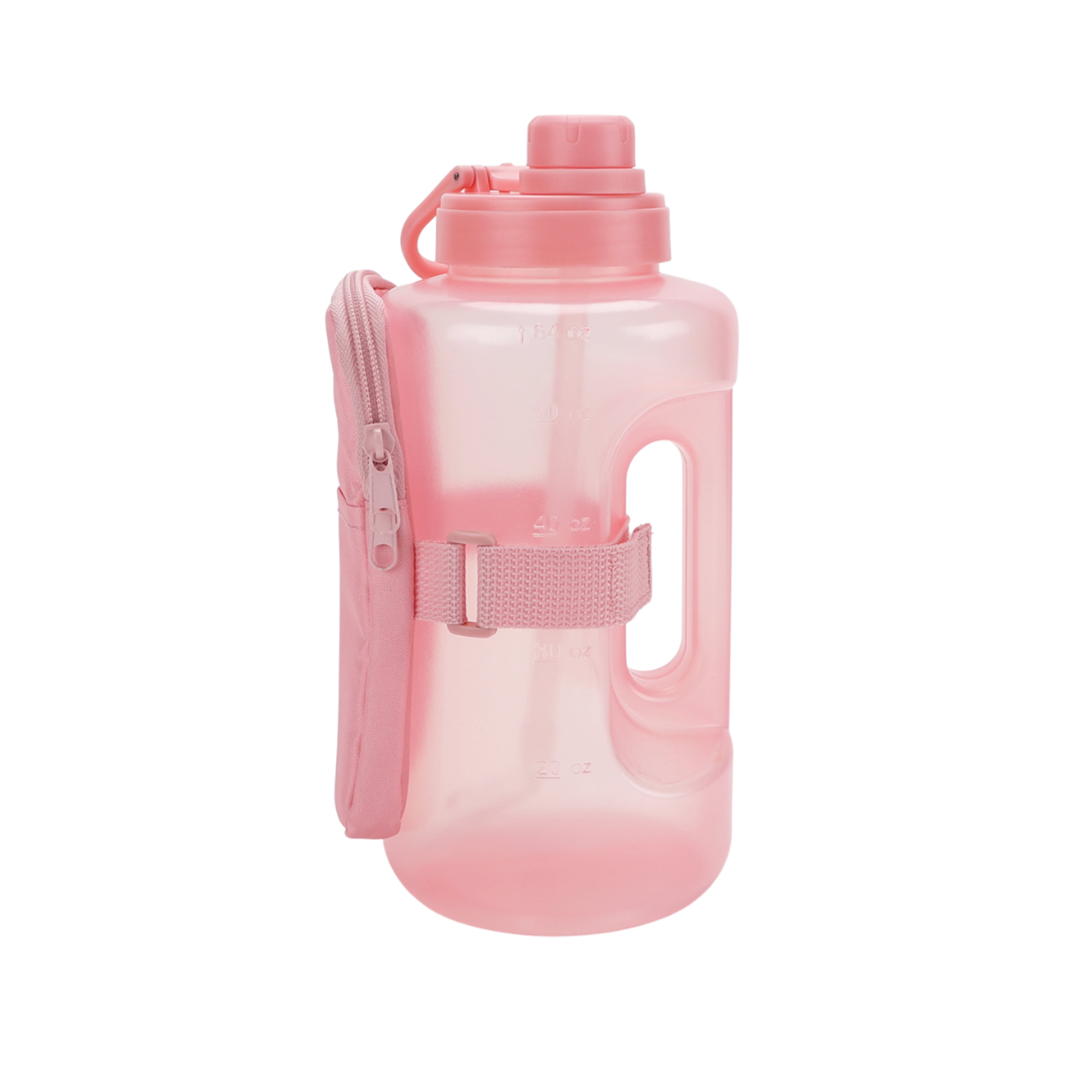 Mainstays 64 oz Pink Plastic Water Bottle and Accessory Bag - Walmart.com