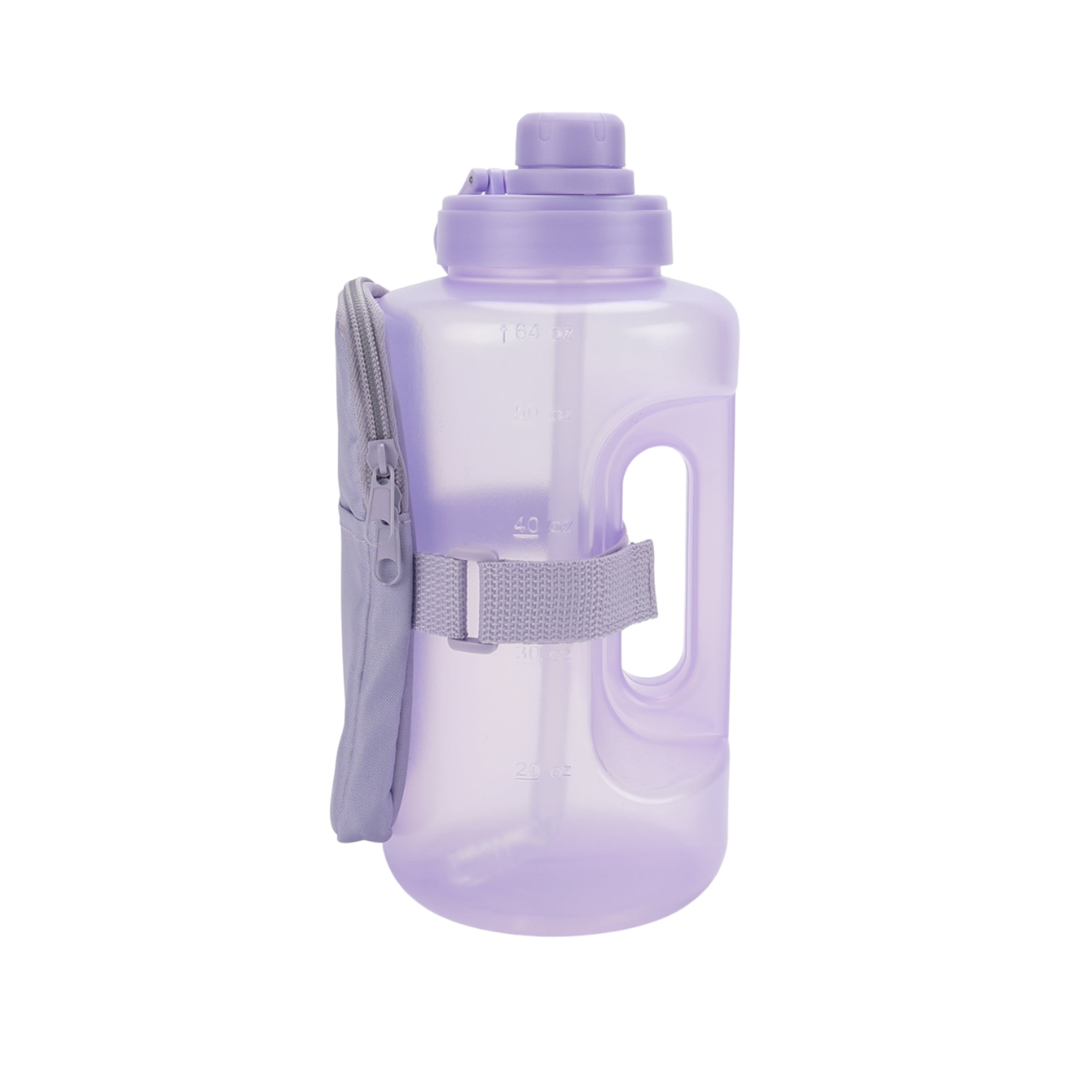 Mainstays 64 oz Purple Plastic Water Bottle and Accessory Bag - Walmart.com