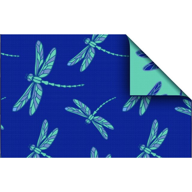 MAINSTAYS DRAGONFLY PATIO RUG - Walmart.com
