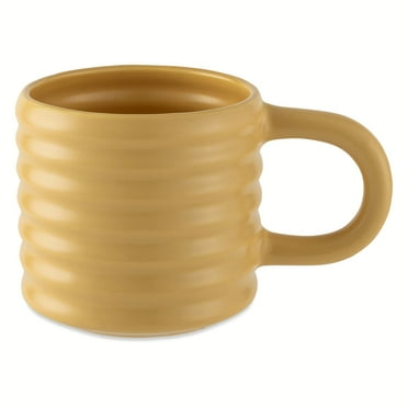 Mainstays 17oz Ribbed Matte Finish Stoneware Coffee Mugs - Walmart.com