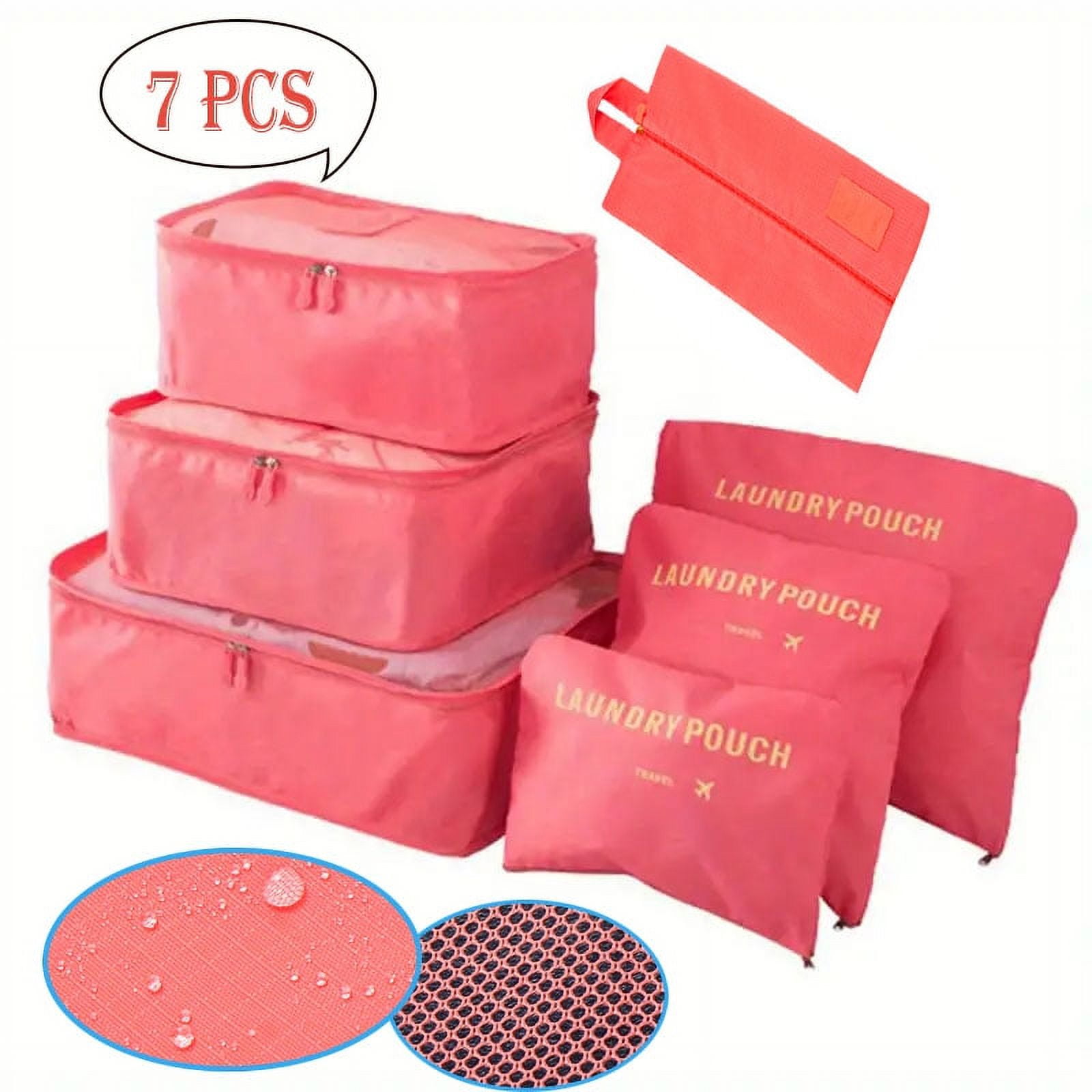 MAINYU 7Pcs Travel Bags Clothes Packing Cube Luggage Organizer Multi ...