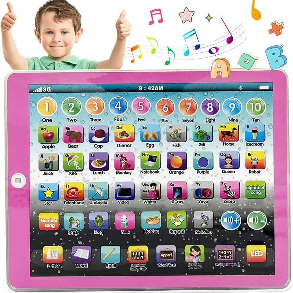 MAINYU Kids Learning Tablet, Educational Toys for 3-5 Year Olds, ABC ...