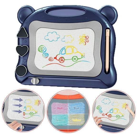 Art Set Drawing Board Doodle Glow LED Note Board, 7-Color Light Modes ...