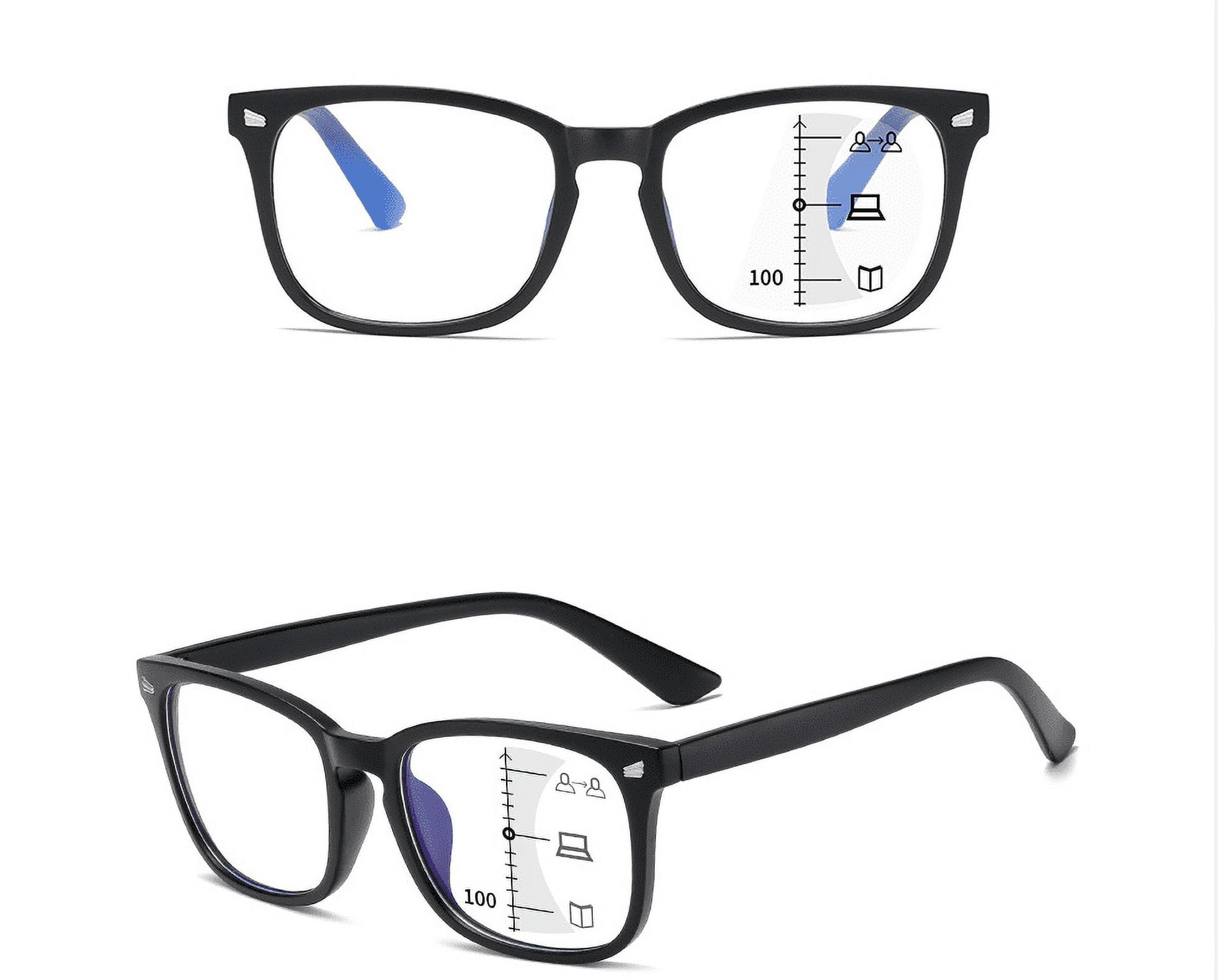 MAINYU Progressive Multifocus Reading Glasses Blue Light Blocking ...