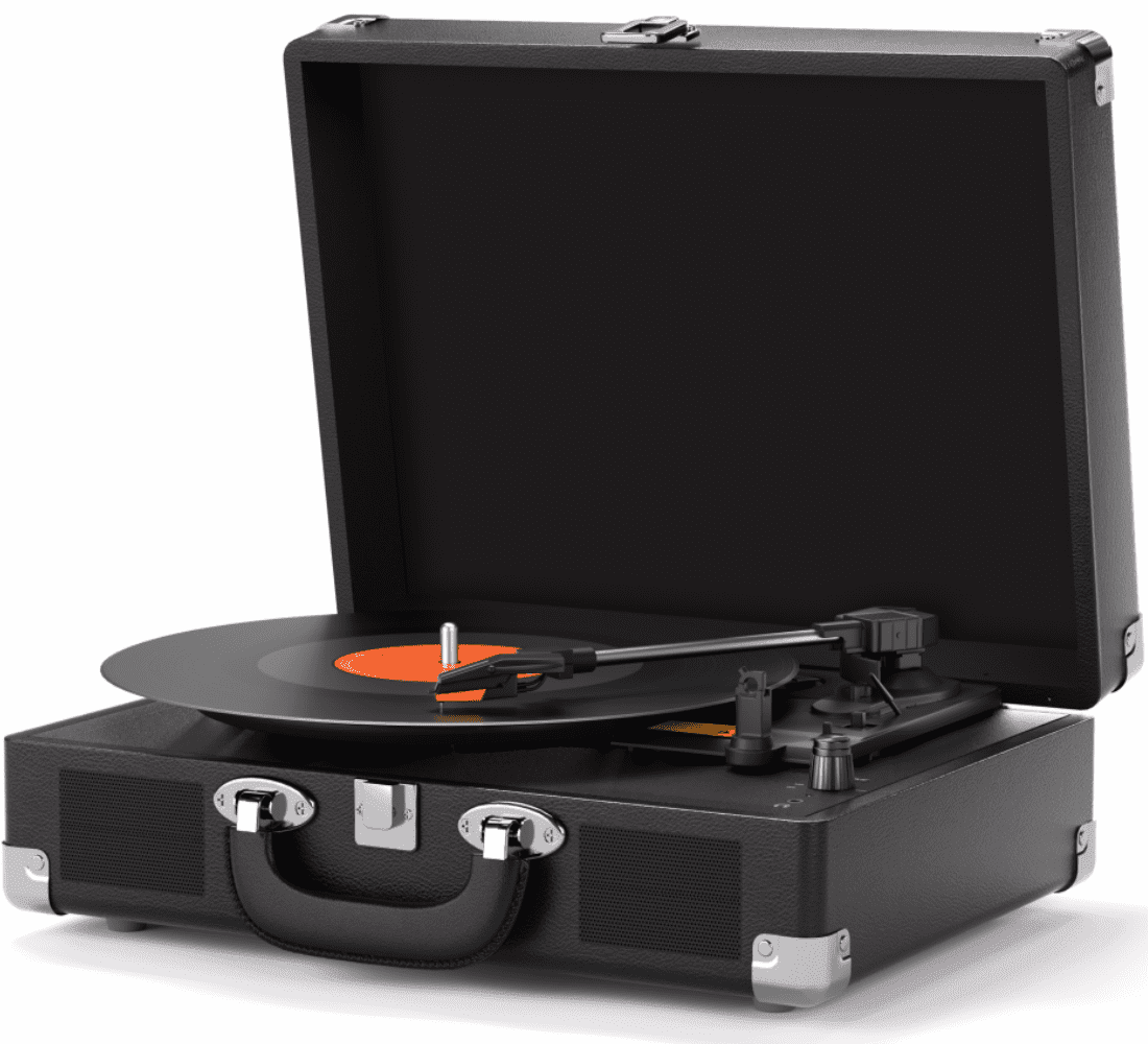 MAIO Turntable Record Player, 3-Speed 33/45/78RPM Vinyl Spinner with 2 ...