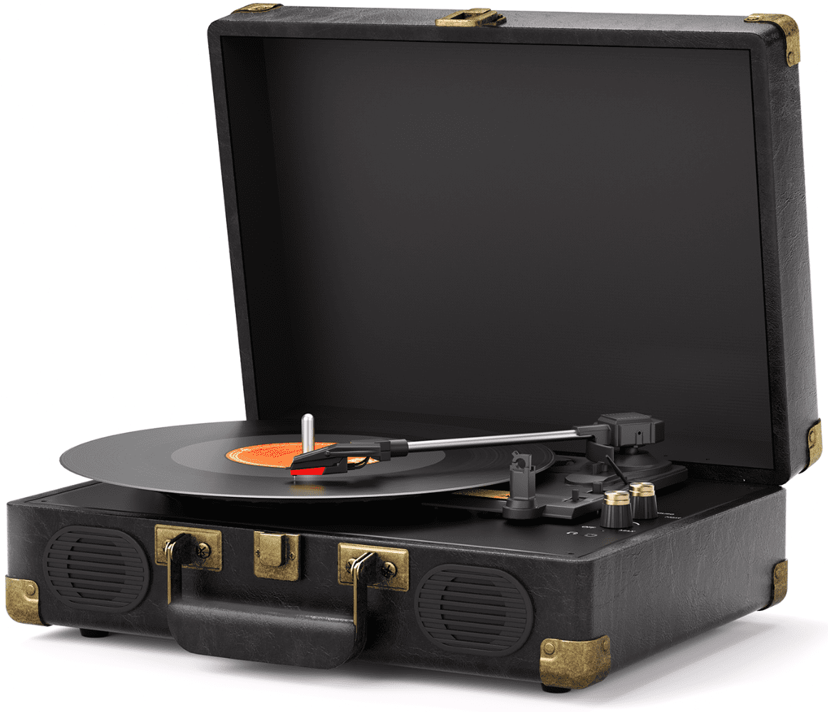 MAIO Vinyl Record Player, 3-Speed Bluetooth Vintage Turntable, Record ...