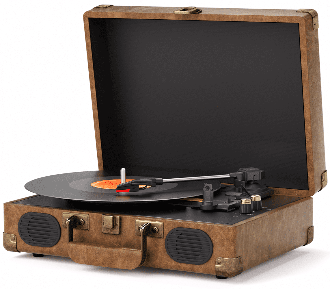 MAIO Vinyl Record Player, 3-Speed Bluetooth Vintage Turntable, Record ...