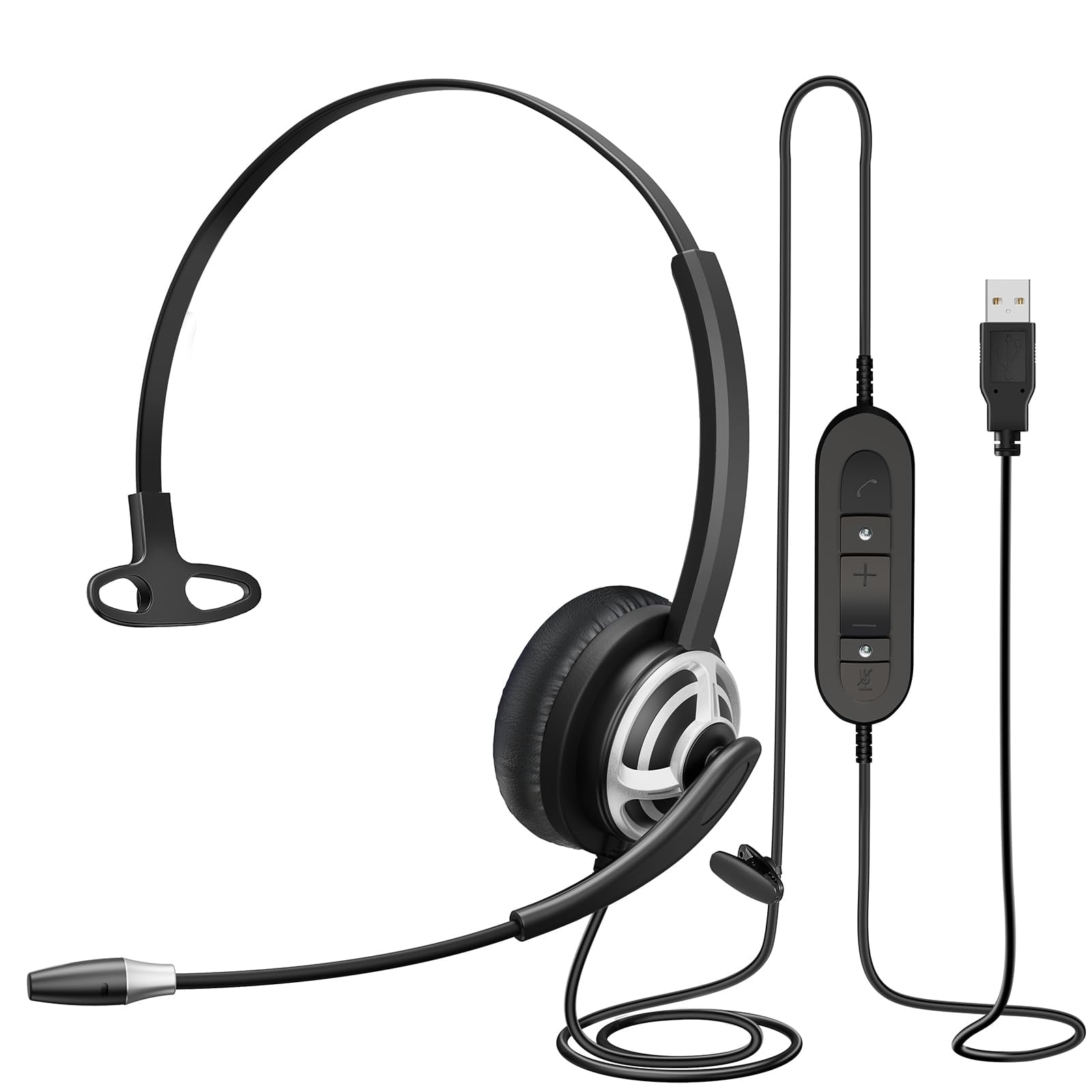 MAIRDI USB Headset with Microphone for PC, Computer Headset with Mic ...
