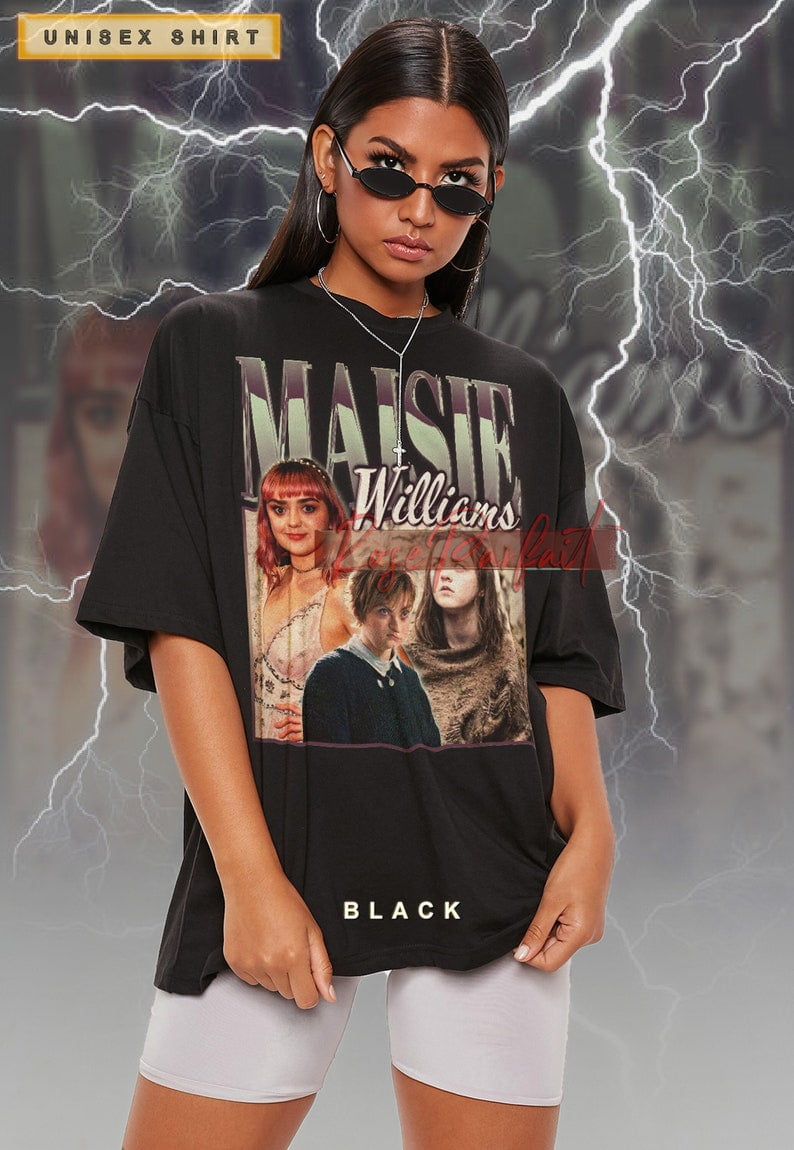 MAISIE WILLIAMS Vintage T-shirt - Maisie Williams Homage Shirt, Maisie ... MAISIE WILLIAMS Vintage T-shirt - Maisie Williams Homage Shirt, Maisie ...