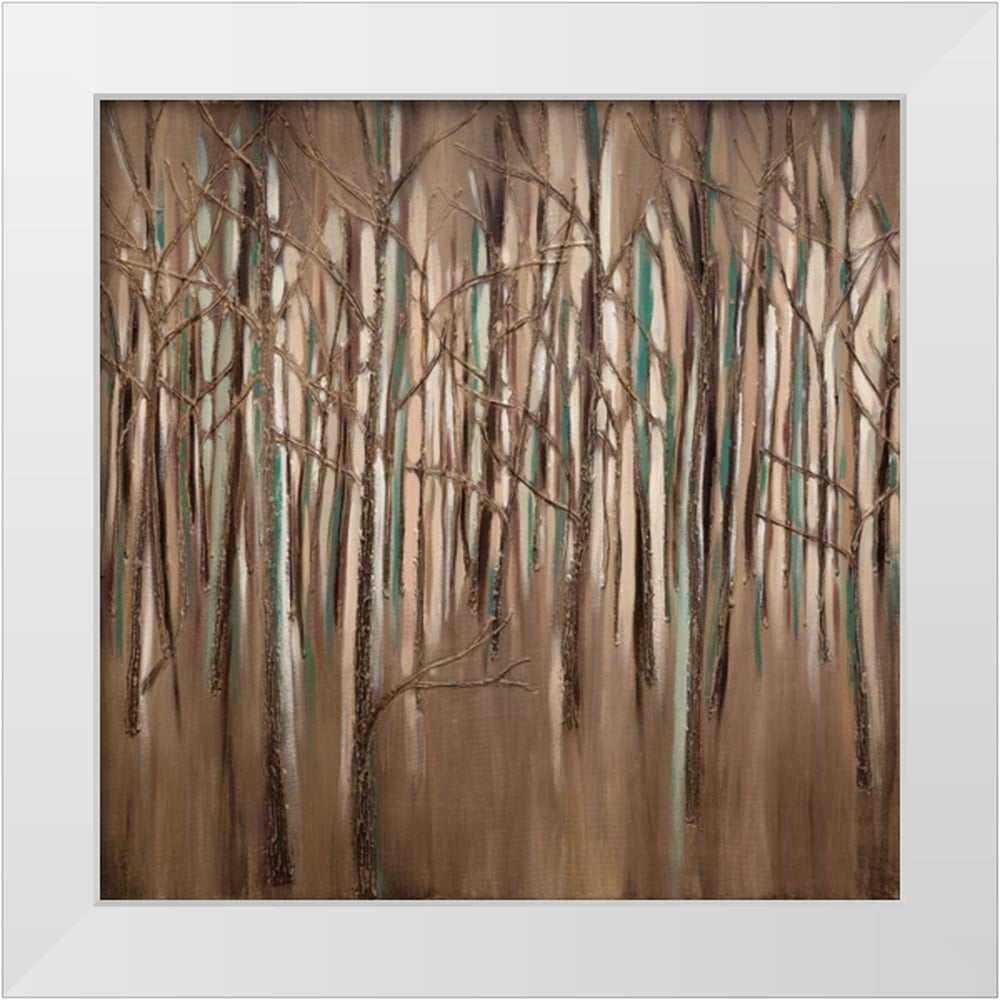 MAJA 15x15 White Modern Wood Framed Museum Art Print Titled - Innuendo ...