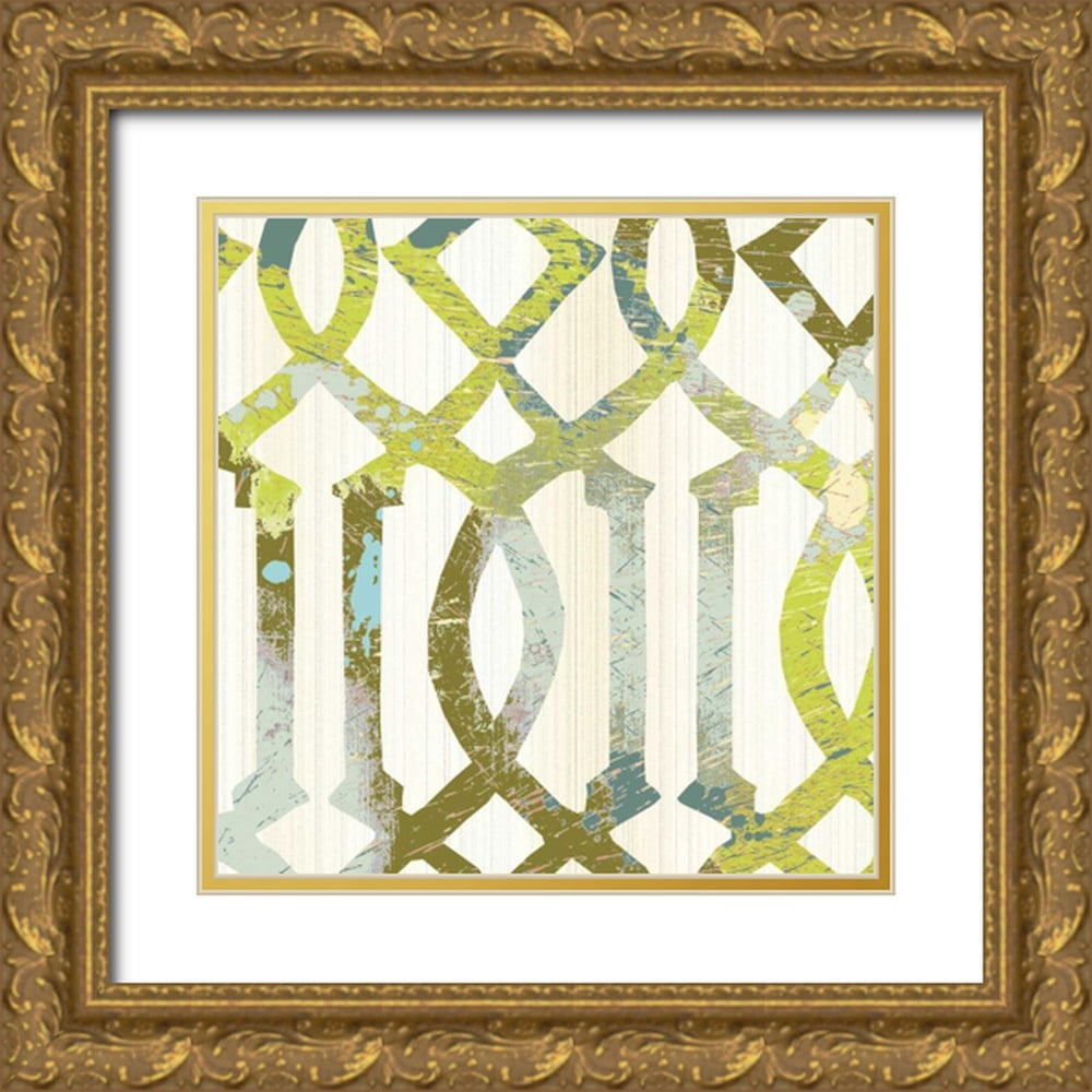 Maja 26x26 Gold Ornate Wood Framed With Double Matting Museum Art Print