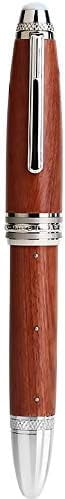 MAJOHN M1000 Handmade Rosewood Fountain Pen BOCK Fine Nib, Rivet Pearl ...