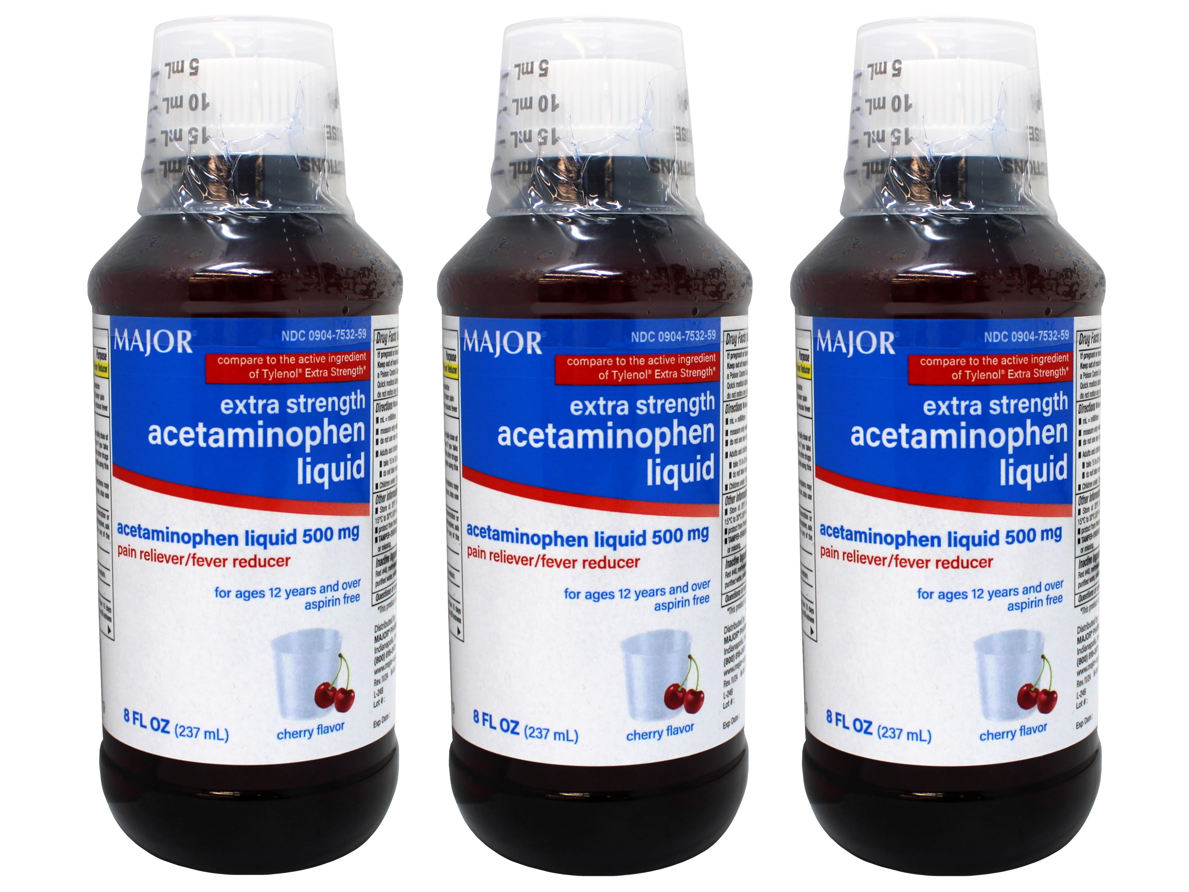 Major Mapap ES Adult Liquid Acetaminophen, Tylenol Equivalent, 500mg ...