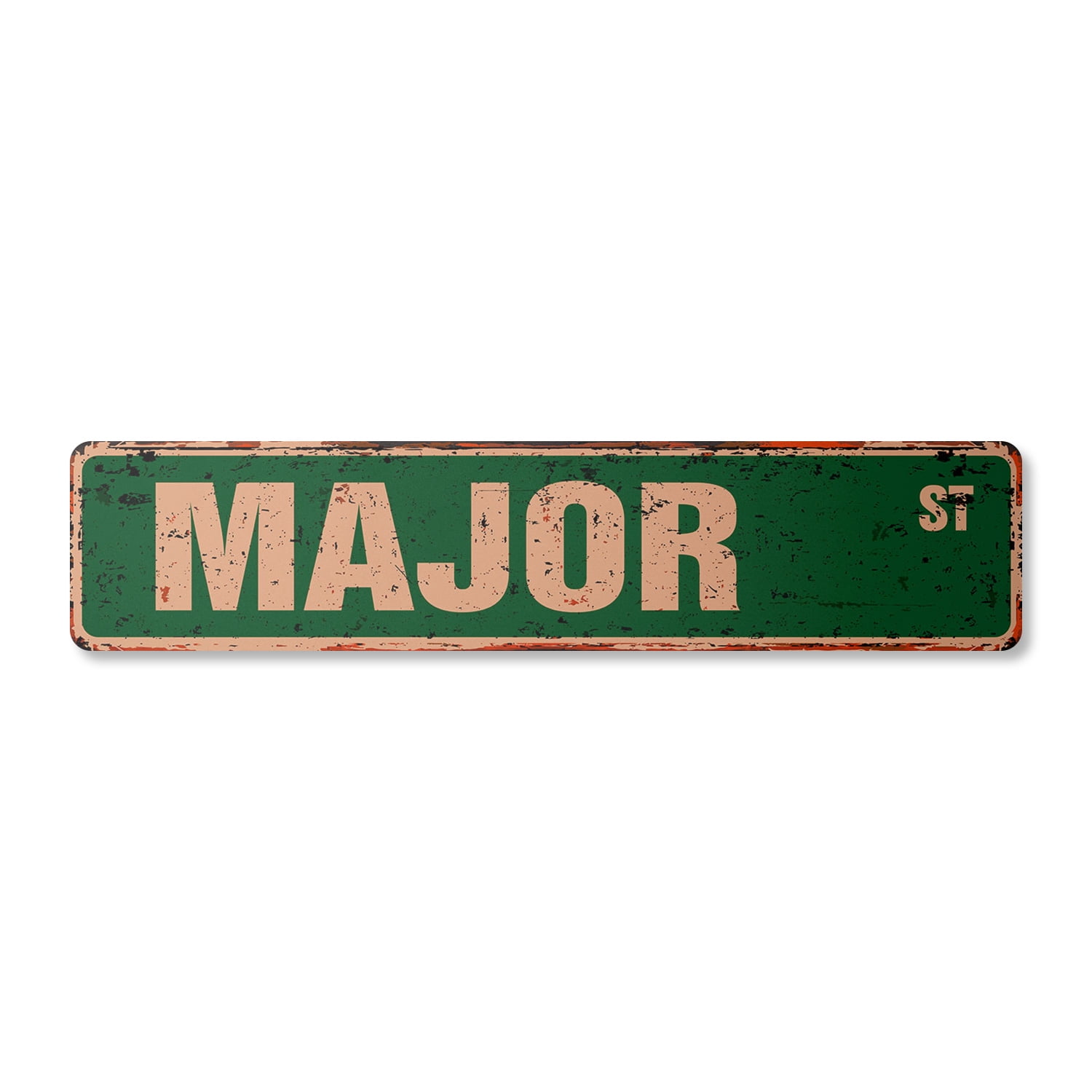 MAJOR Vintage Plastic Street Sign Childrens Name Room Sign | Indoor ...