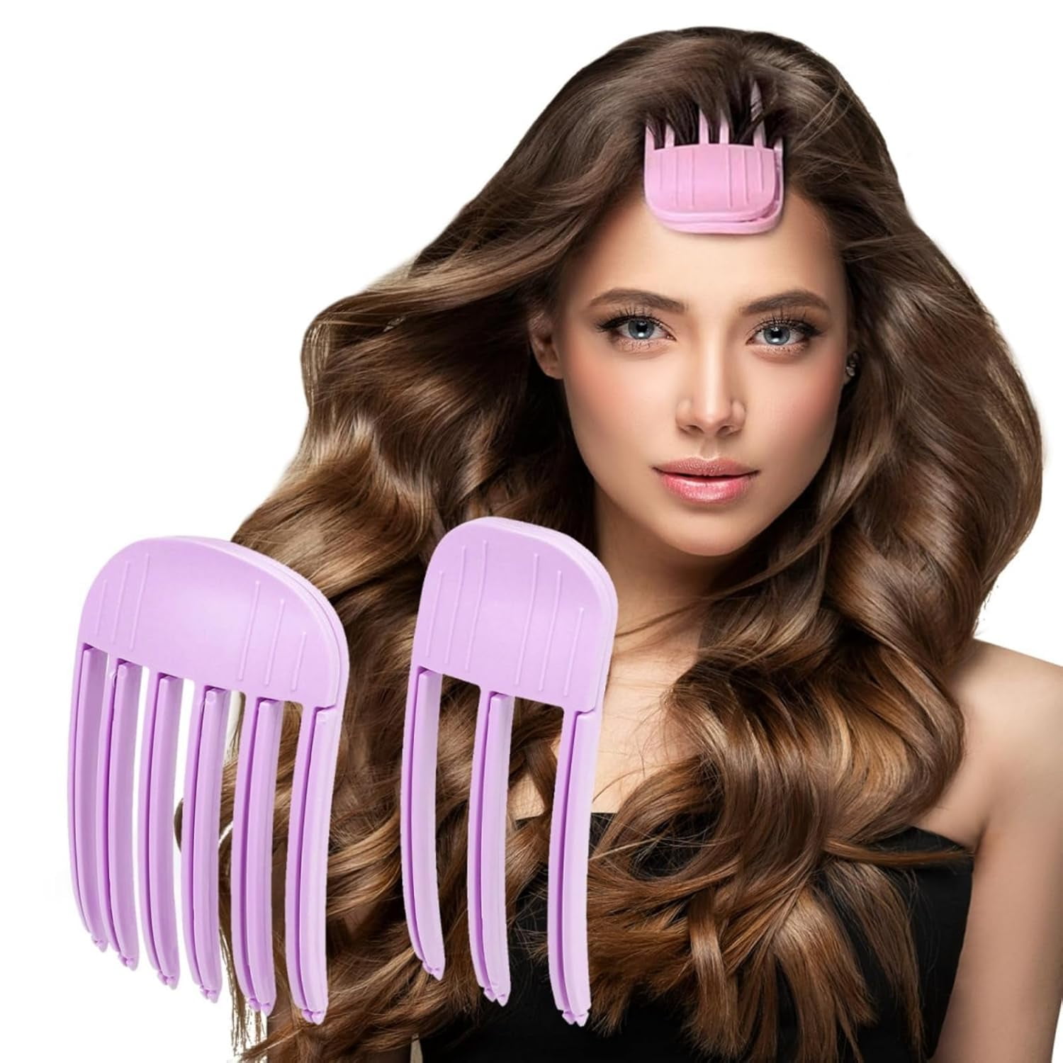 MAKABEE 2Pcs Volumizing Hair Clips for Fluffy Bangs Easy High Crown ...