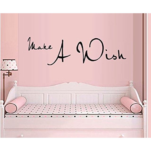 MAKE A WISH ~ WALL DECAL, HOME DECOR 10" X 37" - Walmart.com