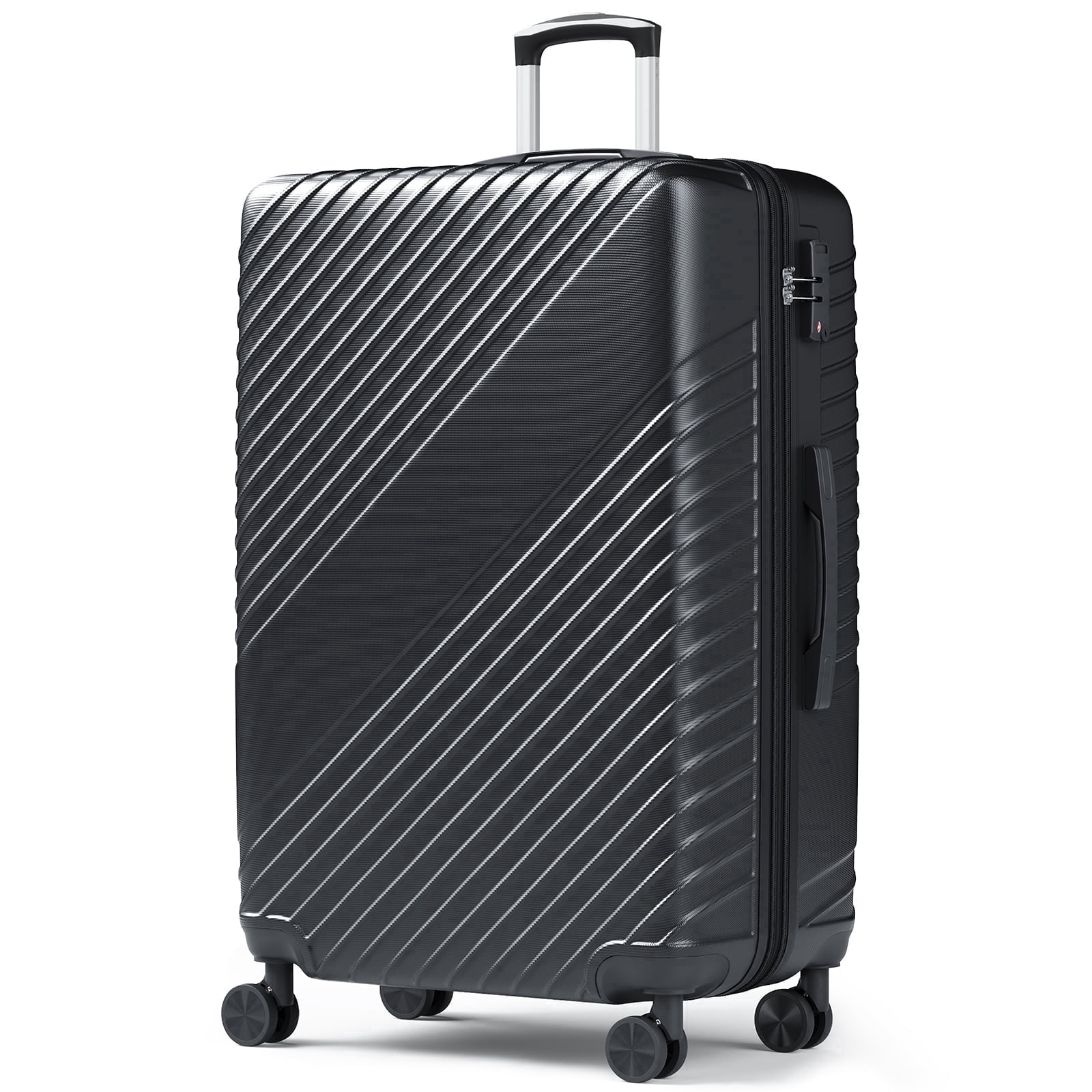 WASUHE 28" Hardside Large Checked Expandable Luggage,Hardshell Suitcase ...
