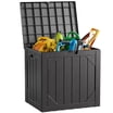 Gianna 31 Gallon Resin Deck Box, Waterproof UV Resistant Outdoor ...
