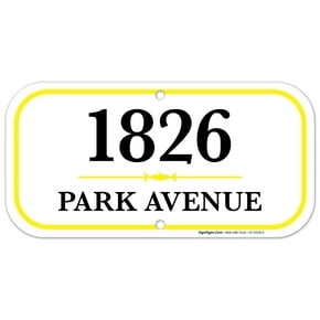 Reflective House Numbers