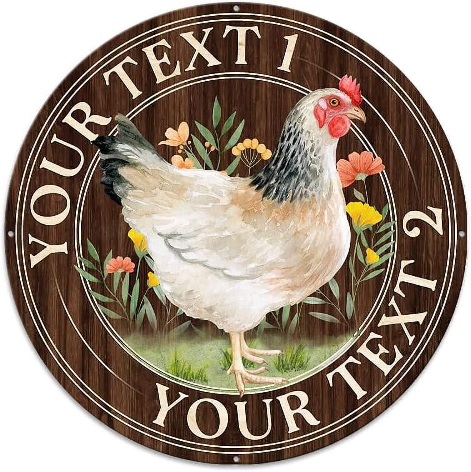 MAKEGELD Chicken Coop Signs, Hen House Decor, Metal Signs Outdoor Decor ...