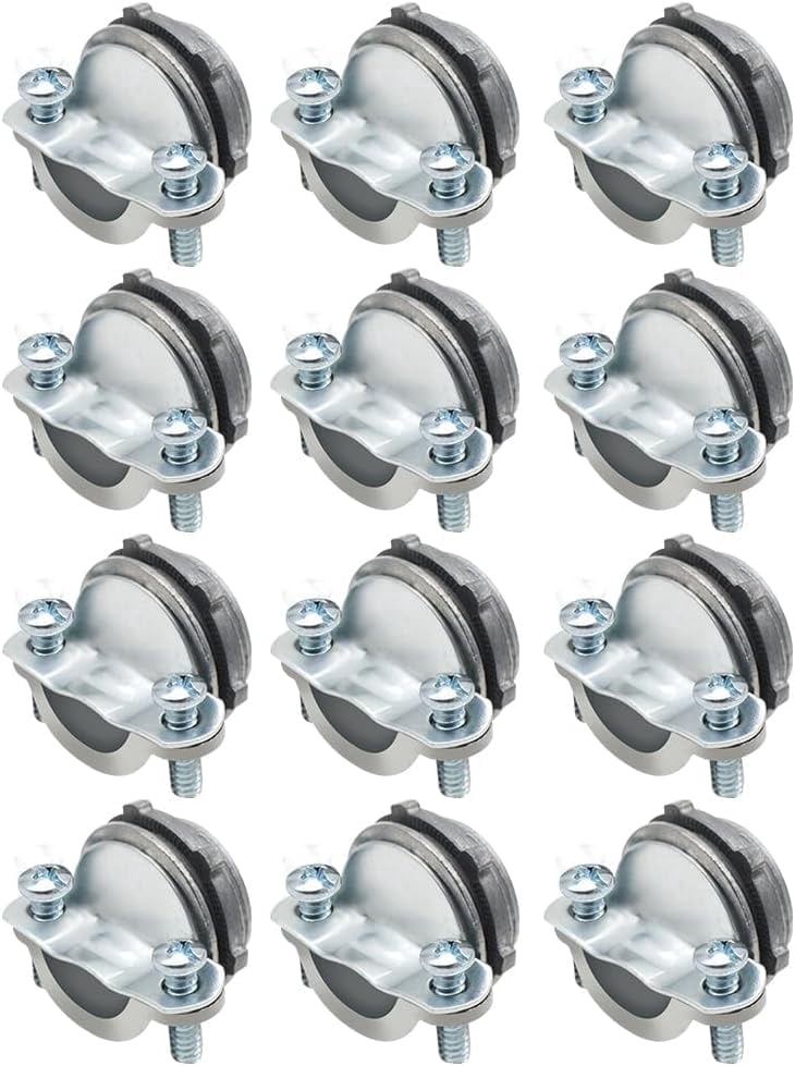 MAKERELE 12-Pack 3/8 Inch Clamp Type Connectors - UL Listed - Zinc Die ...