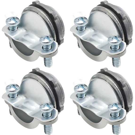 MAKERELE 4-Pack 3/4 Inch Clamp Type Cable Connectors - UL Listed - Zinc ...