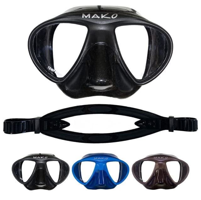 MAKO Dive Mask - Freediving & Spearfishing Low Volume Mini Mask ...