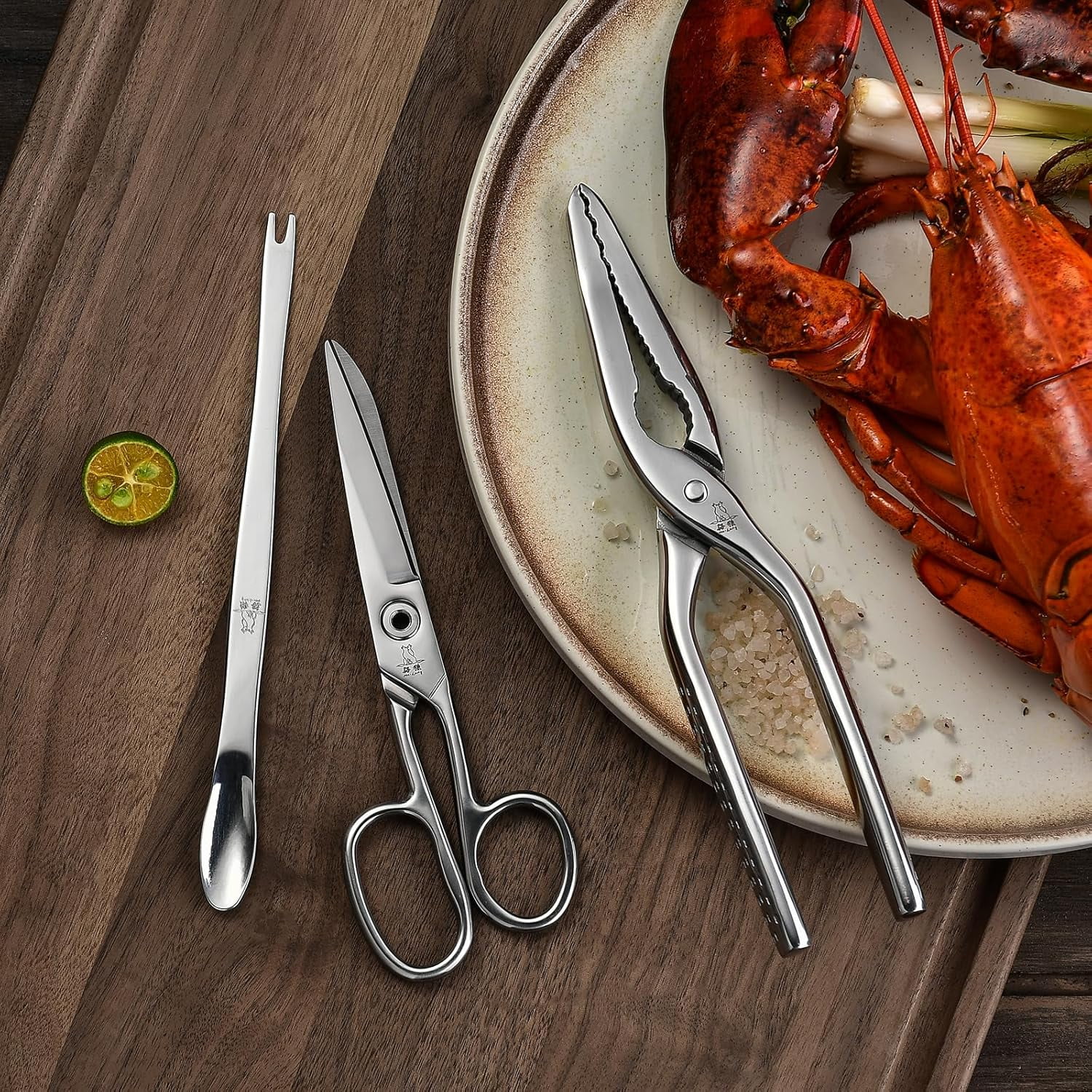 MALANG - Full stainless steel Crab Leg cracker,scissor and picks ...