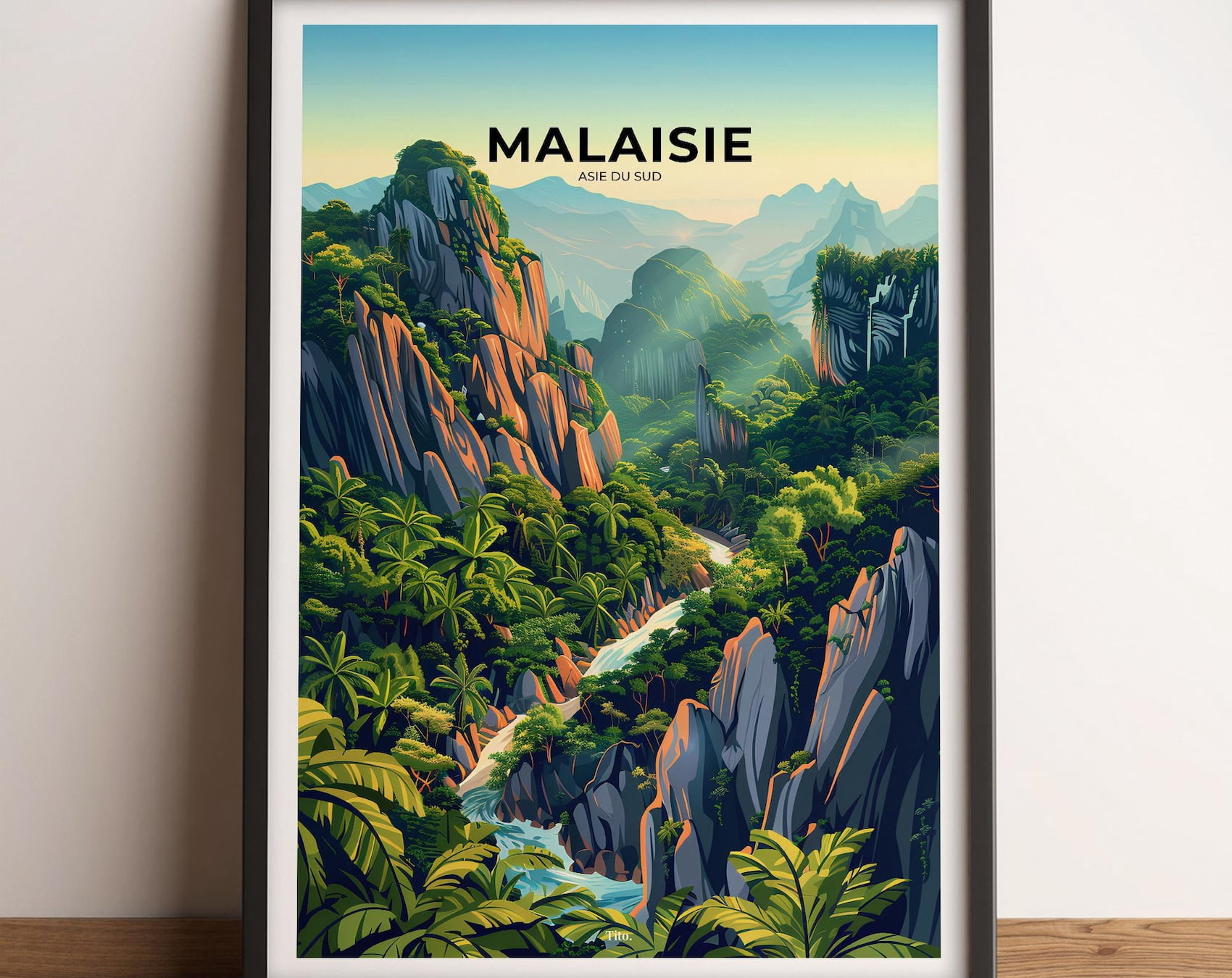 MALAYSIA Poster Malaysia Travel Poster Malaysia Art Print Malaysia ...