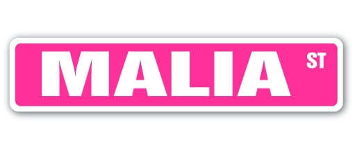 MALIA Street Sign Childrens Name Room Sign | Indoor/Outdoor | 36" Wide ...