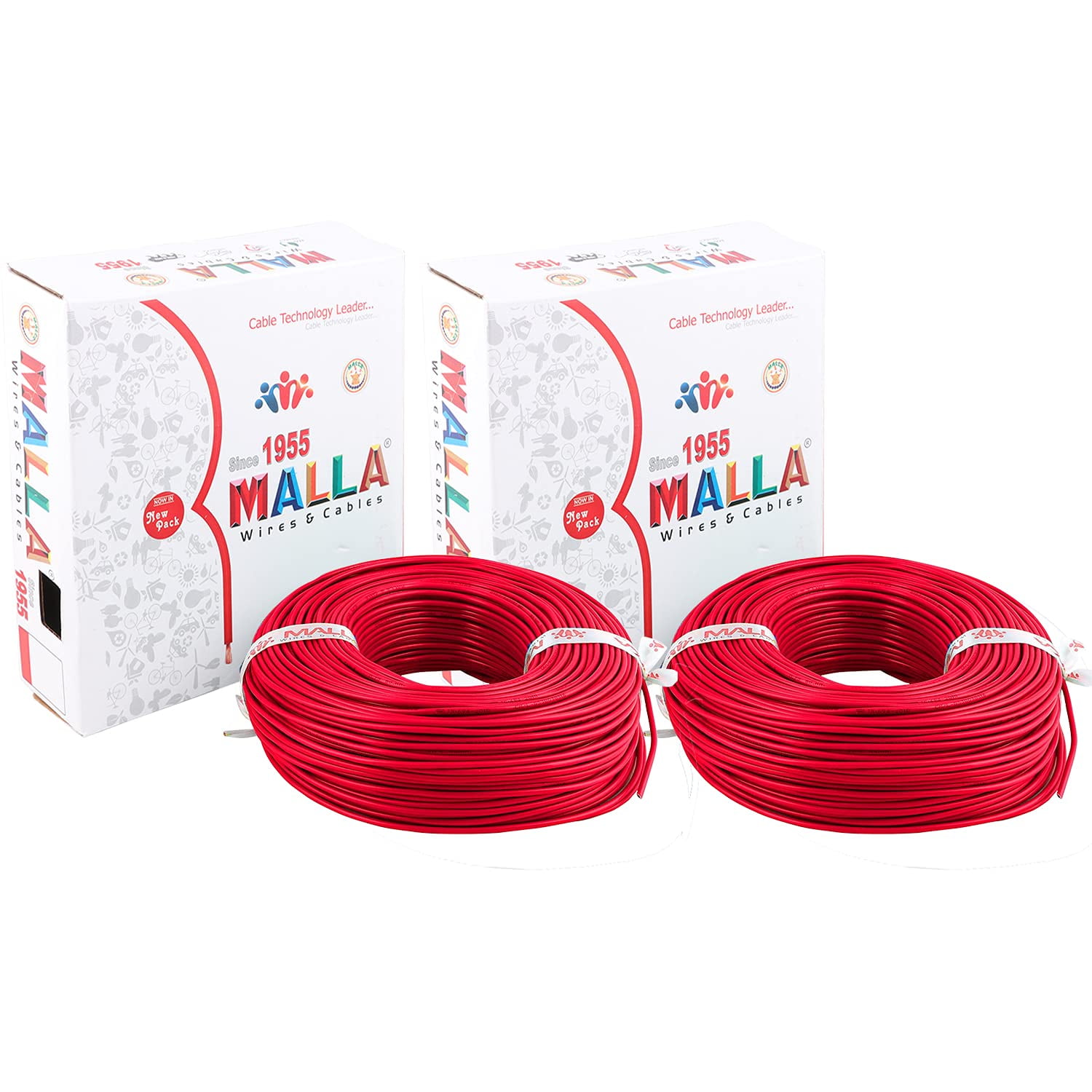 MALLA Copper Wire with Triple Layer PVC Coating Single Core Flexible ...