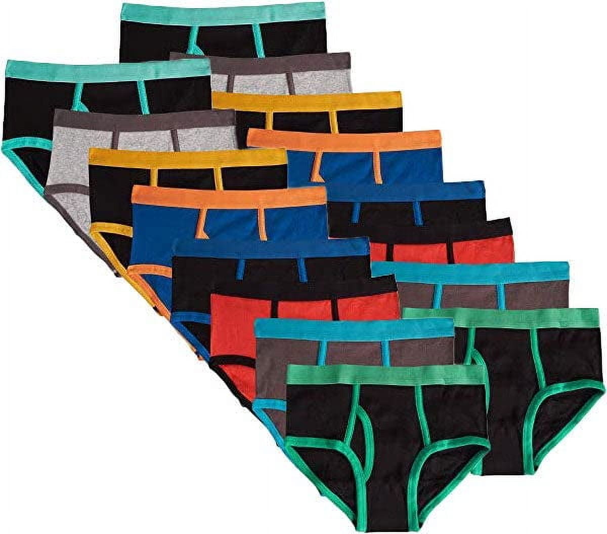 MALLARY BY MATTHEW Boys 100% Cotton Briefs Underwear (16 Pack), Basics ...