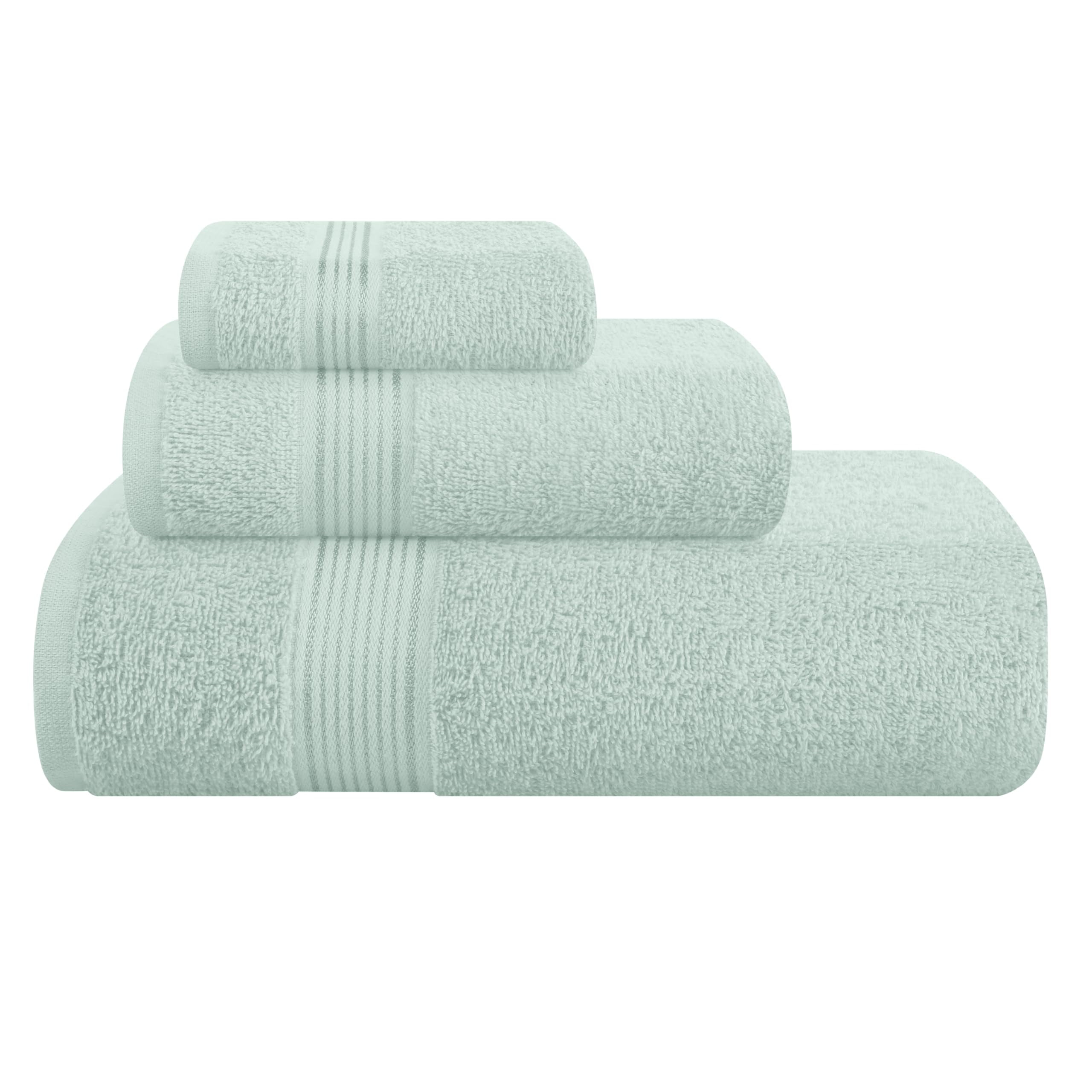 MALLONI HOME Ultra Soft 3 Pack Cotton Towel Set, Contains a Bath Towel ...