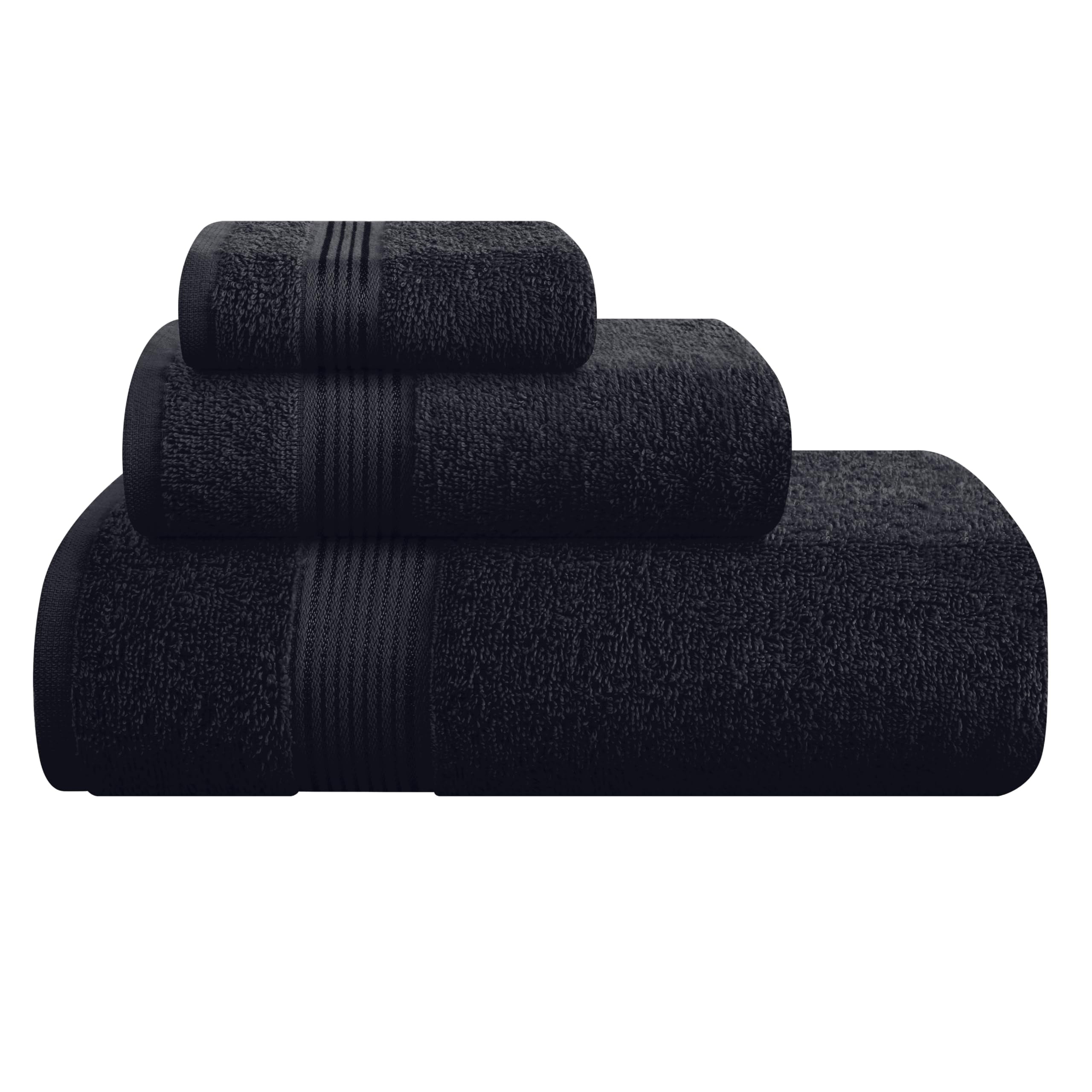 MALLONI HOME Ultra Soft 3 Pack Cotton Towel Set, Contains a Bath Towel ...