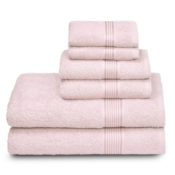 MALLONI HOME Ultra Soft 6 Pack Cotton Towel Set, Contains 2 Bath Towels ...