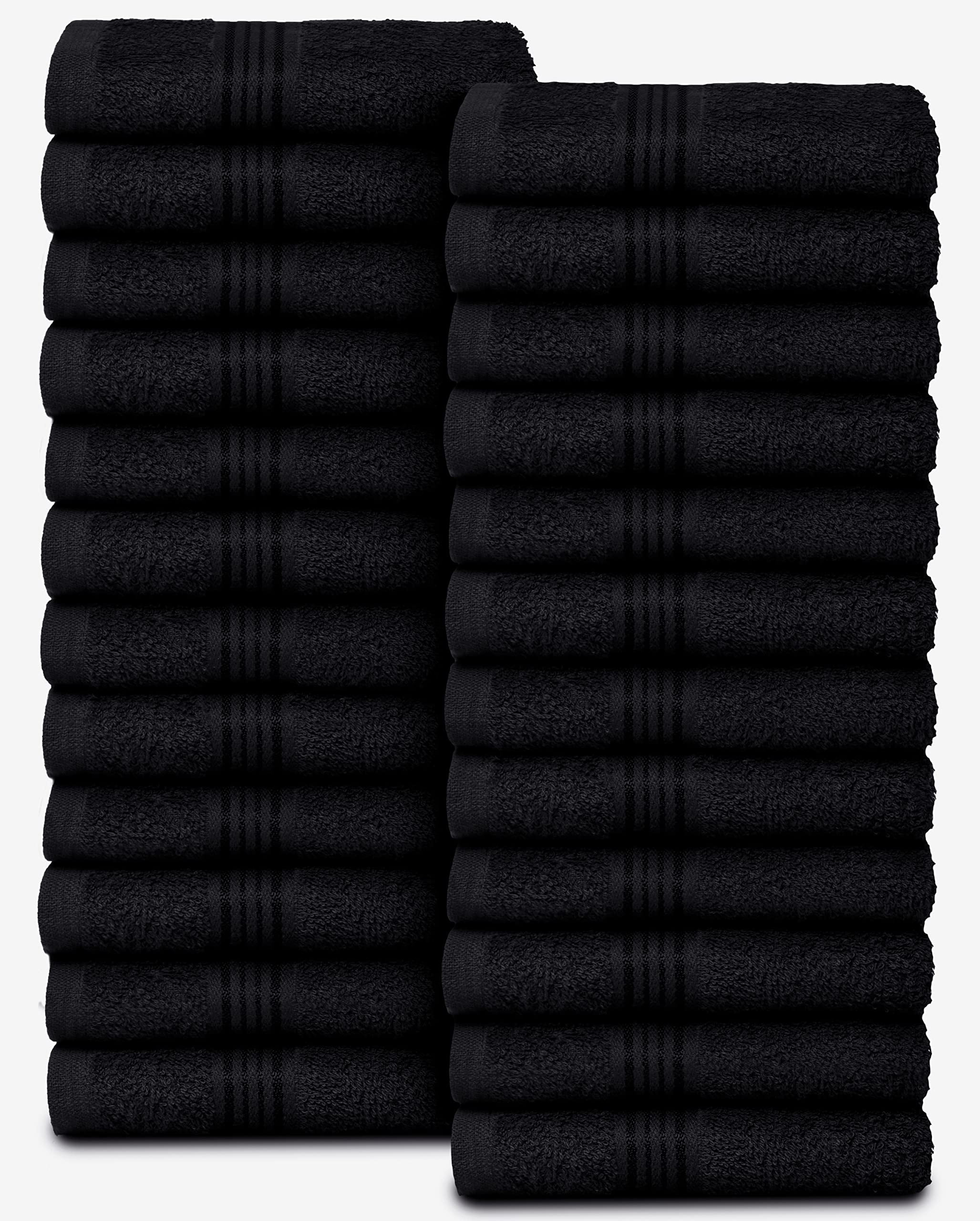 MALLONI HOME Ultra Soft Cotton Washcloths, Contains 24 Piece Face ...