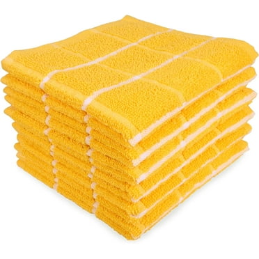 Versatility Red Microfiber Kitchen Dishcloths, 4 Piece Set, 12x12 Inch ...