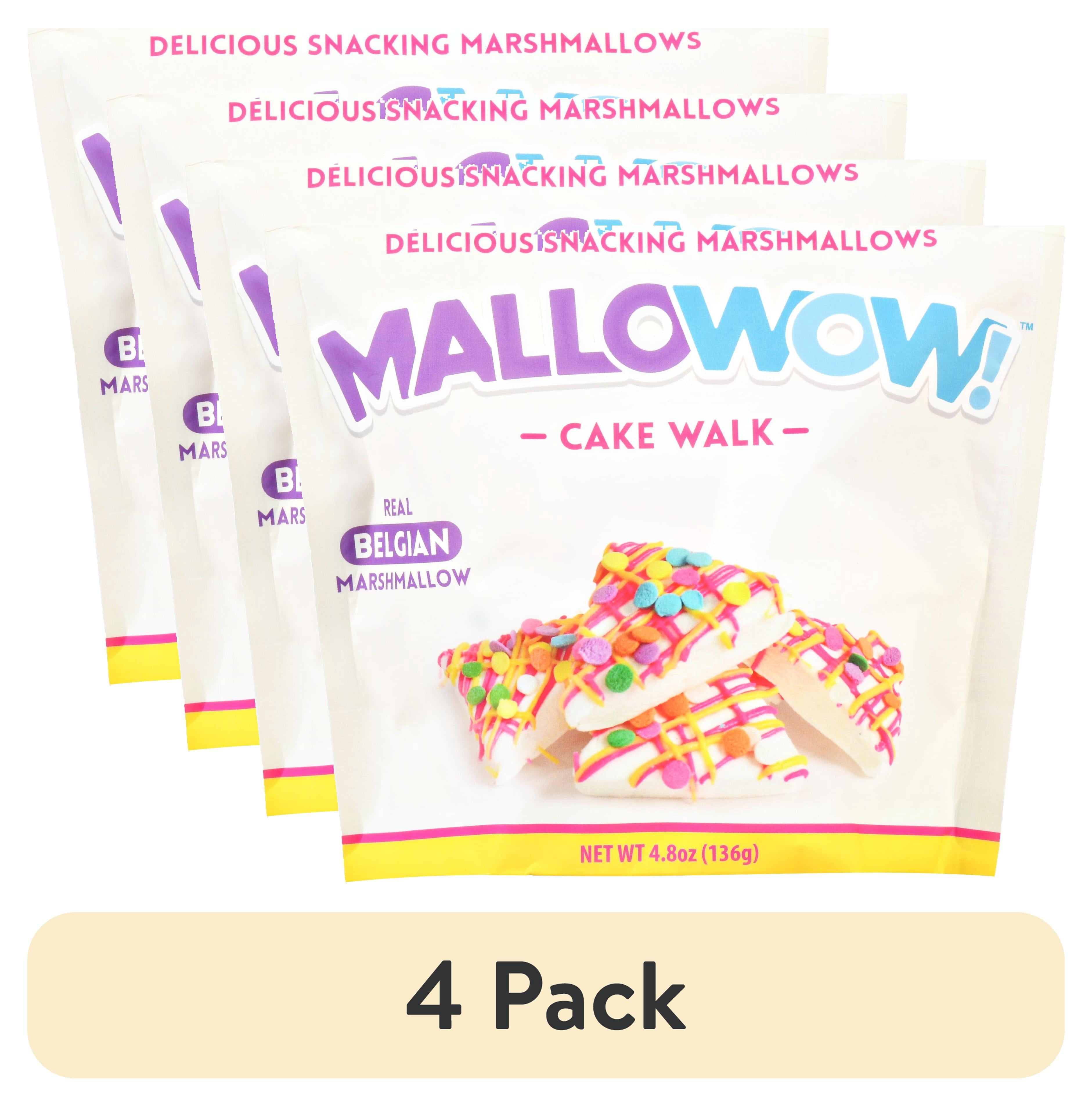 (4 pack) MALLOWOW! Cake Walk Marshmallows, Snacking Treat, 4.8 Ounce ...