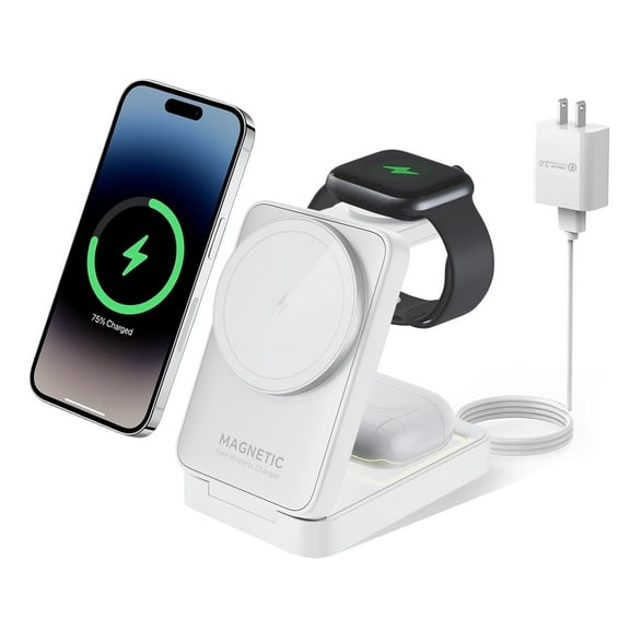 3 in 1 Charging Station for MagSafe Wireless Charger with Three-Level ...