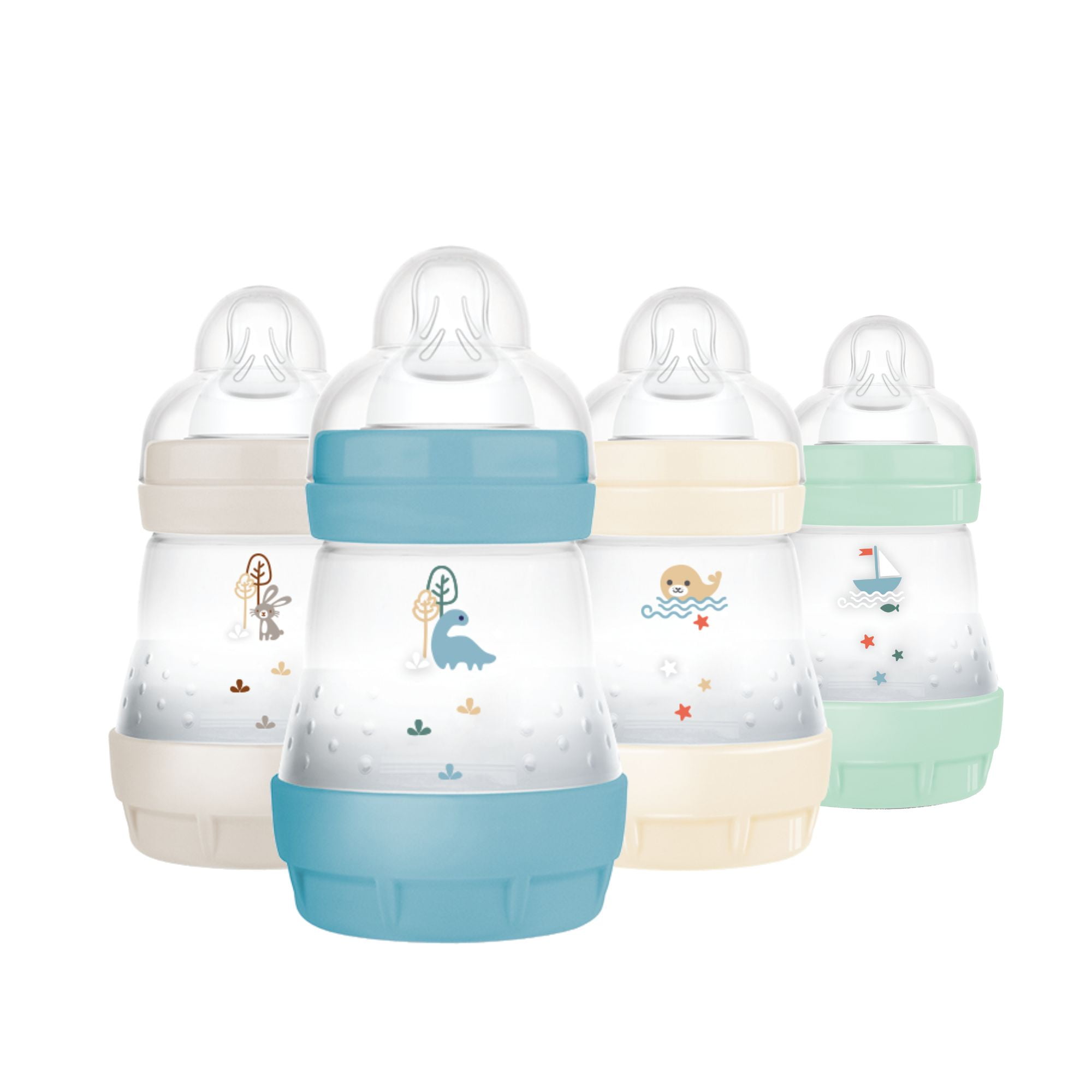 MAM 5oz Easy Start Anti-Colic Baby Bottles, Slow Flow Nipple ...