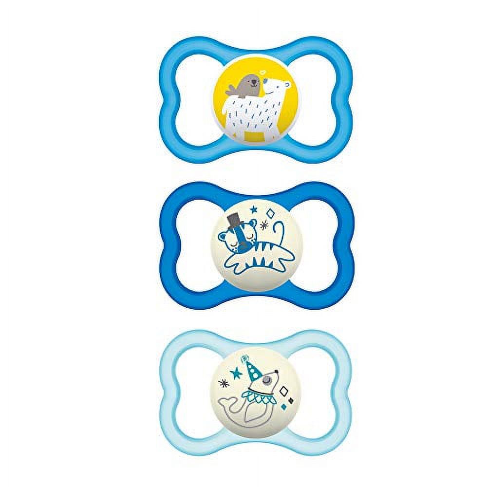 MAM Air Night & Day Baby Pacifier, For Sensitive Skin, Glows in the ...
