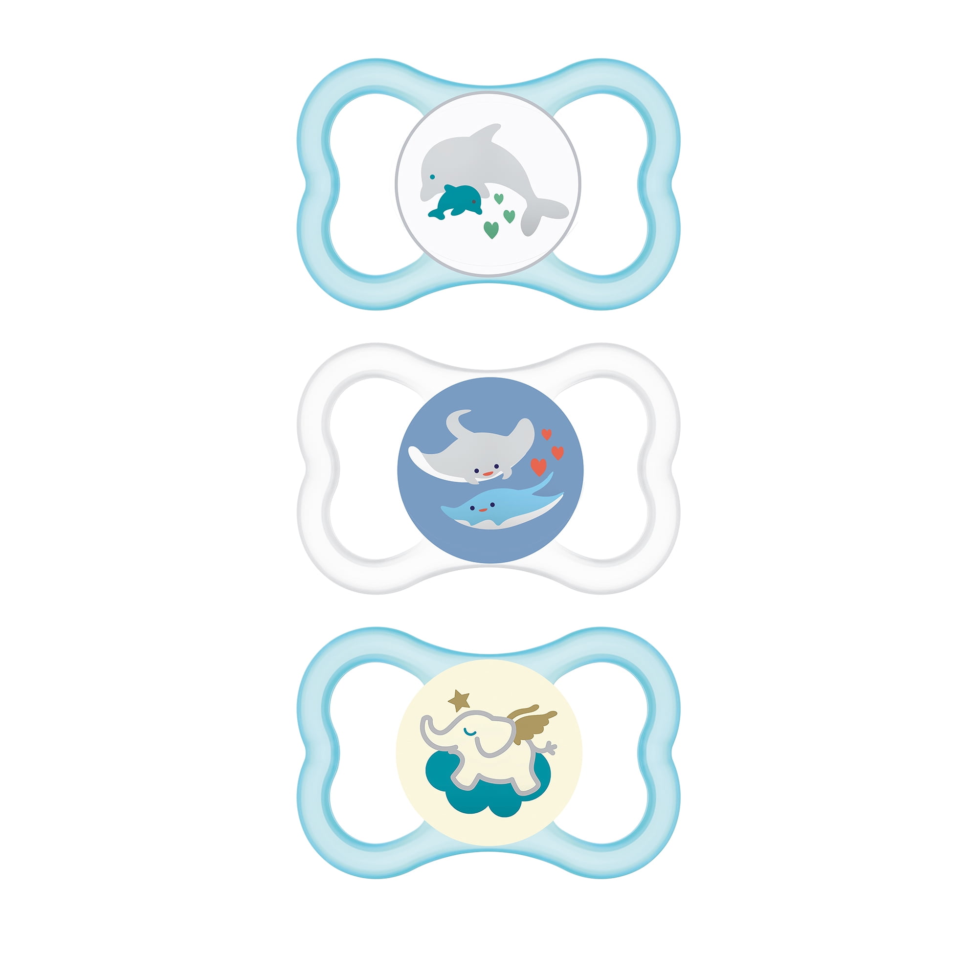 MAM Air Day & Night Baby Pacifier, for Sensitive Skin, Glows in The ...