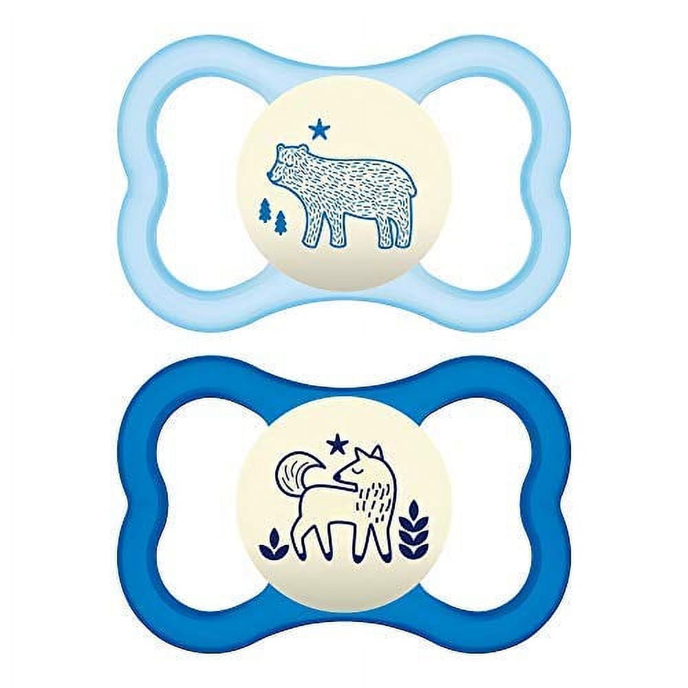 MAM Air Night Pacifiers (1 Sterilizing Pacifier Case), MAM Sensitive ...