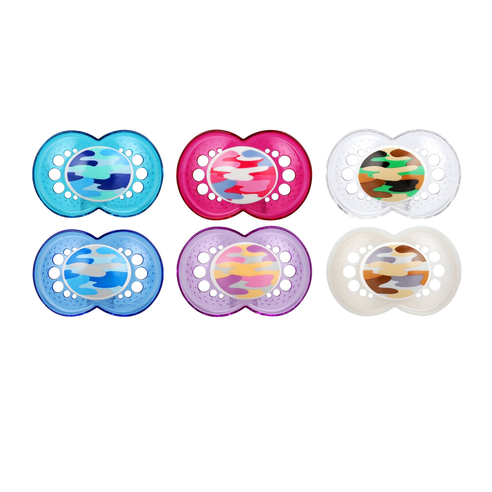 MAM Camo Pacifier, 16+ Months, Assorted Colors , 6 Pack - Walmart.com