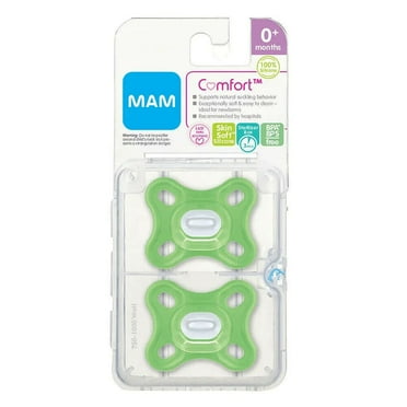 MAM Perfect Pacifier, 0-6 Months, Boy, 2 Pack - Walmart.com