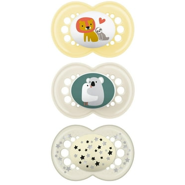 MAM Air Night Pacifier, 6+ Months, Unisex, 2 Pack - Walmart.com