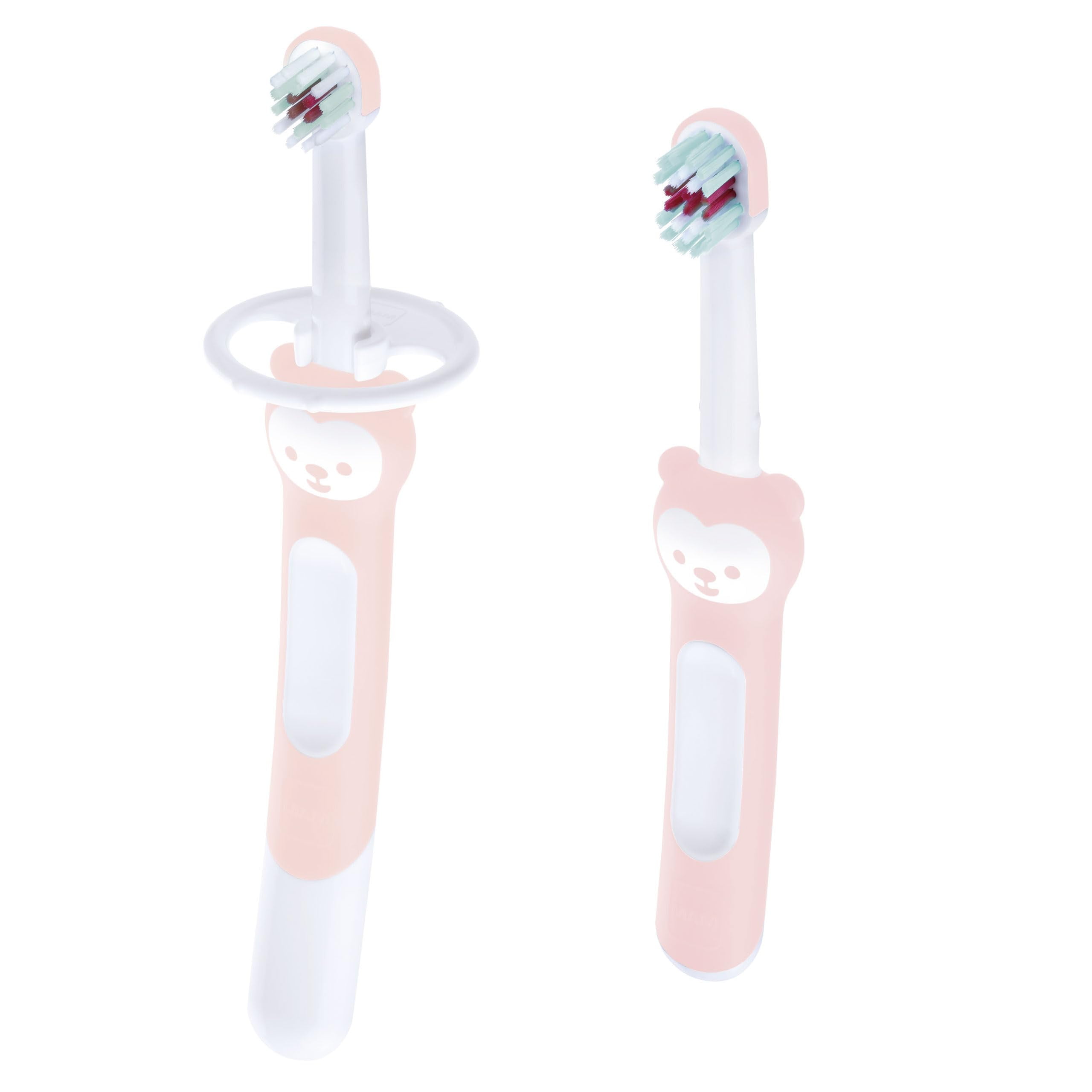 MAM Learn to Brush Set (1 Baby's Brush Toothbrush, 1 Training Brush, 1 ...